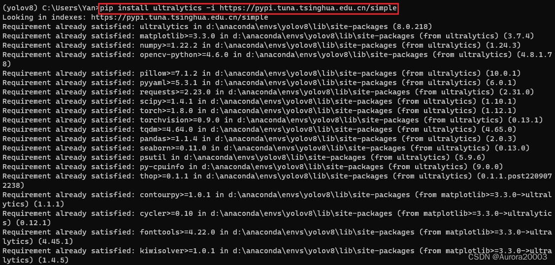 配置YOLOv8（Windows11）_yolov8 cuda版本-CSDN博客