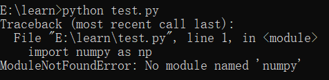 ModuleNotFoundError: No module named ‘numpy‘解决_modulenotfounderror: no module named 'numpy-CSDN博客