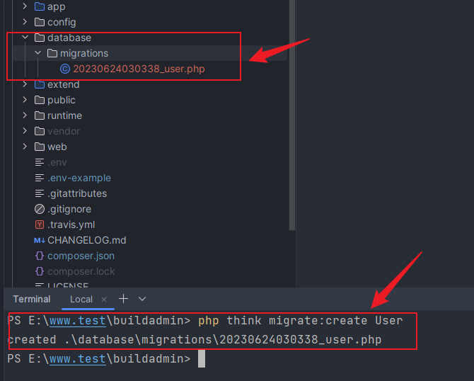 ThinkPHP6.0 数据迁移工具 migration 入门使用教程_php think migrate:run-CSDN博客