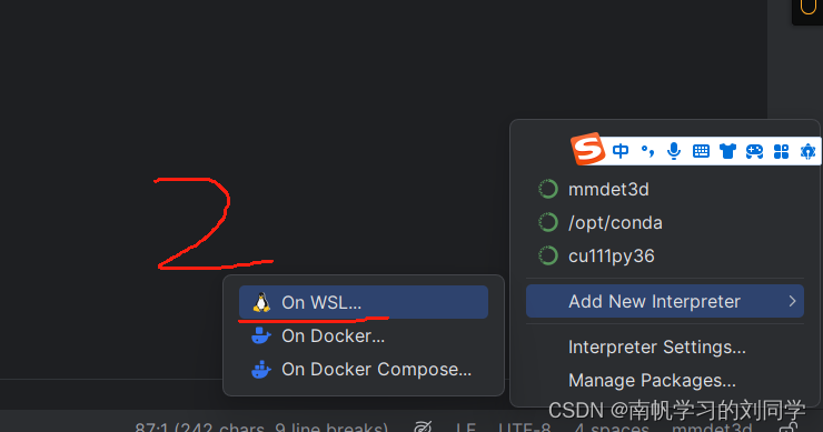 Pycharm添加WSL解释器_pycharm2020版本添加wsl解释器-CSDN博客