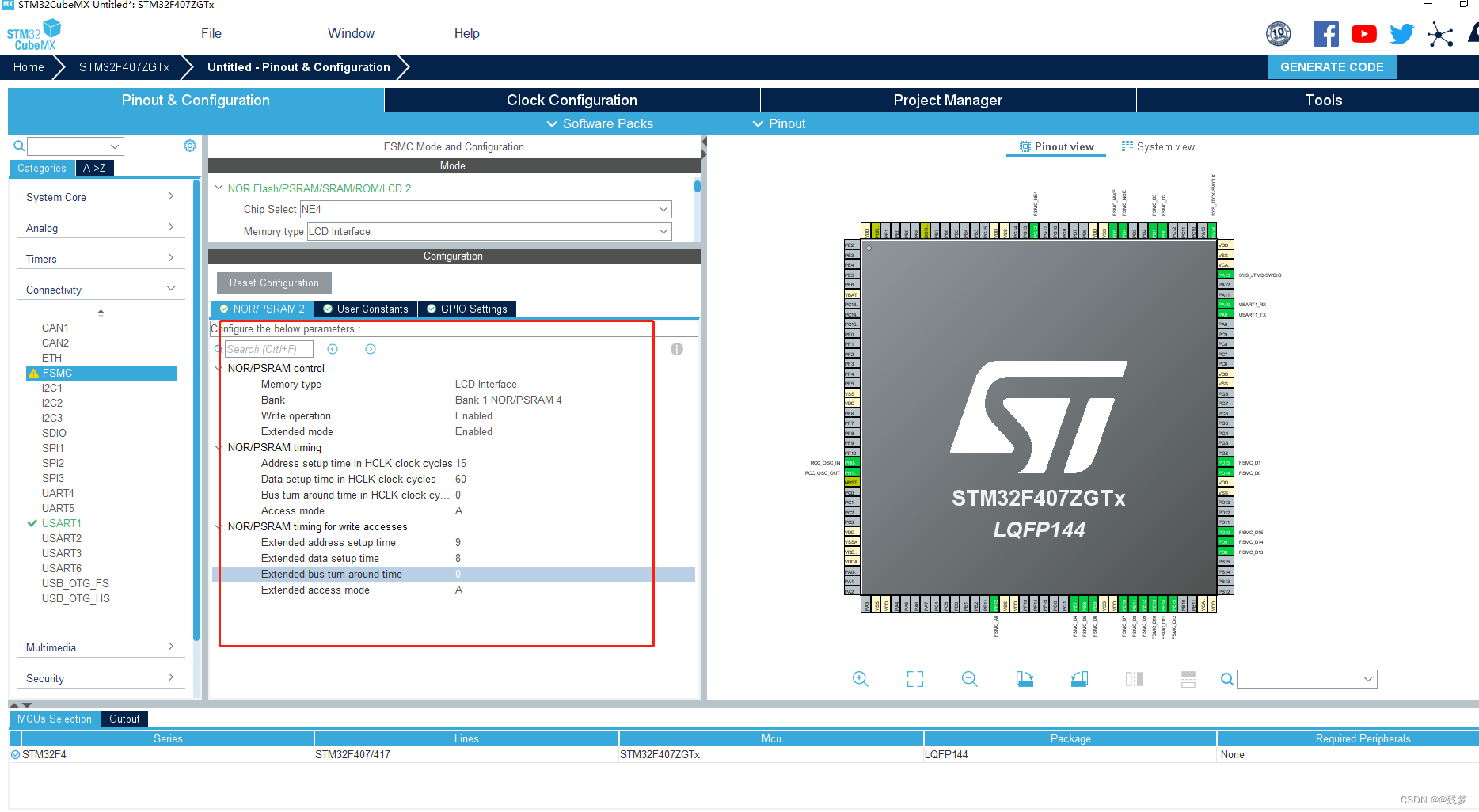 8、STM32 FSMC驱动LCD(ILI93xx)-CSDN博客