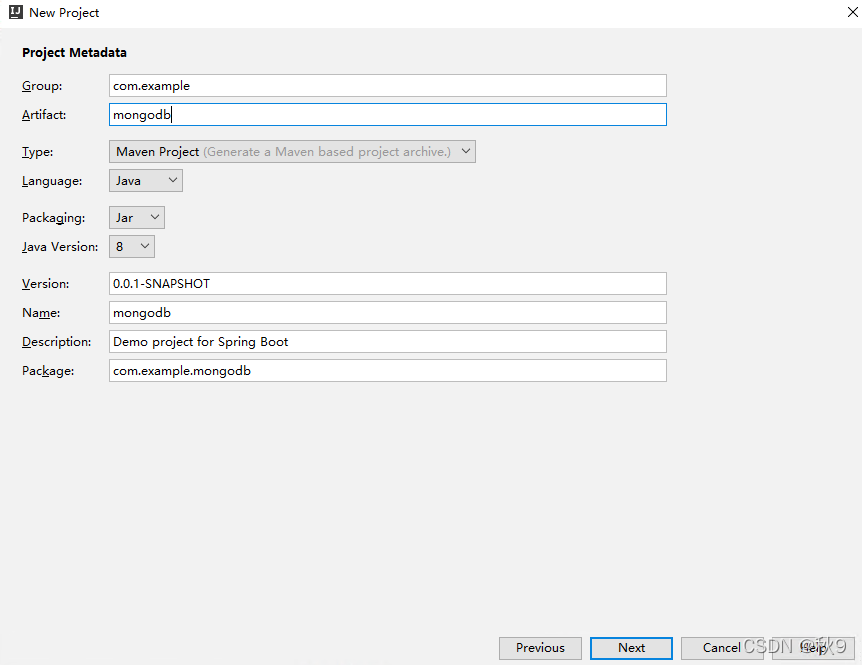 Idea中基于mongodb，创建springboot项目idea中创建springbootmongodb项目 Csdn博客