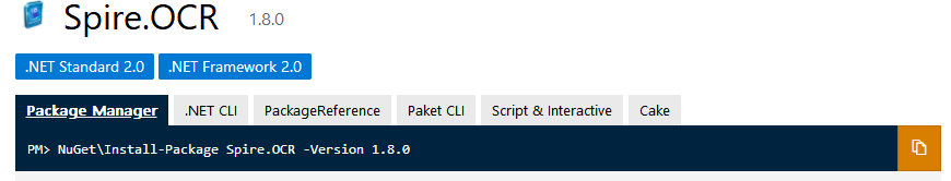 NuGet安装Spire.OCR_spire.ocr下载-CSDN博客
