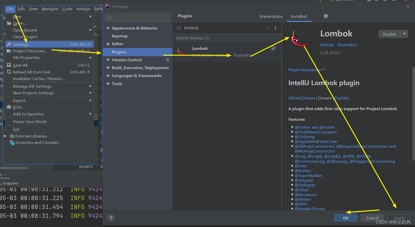 SpringBoot入门学习（四）之Lombok插件的学习总结_spring boot lombok scope provided-CSDN博客