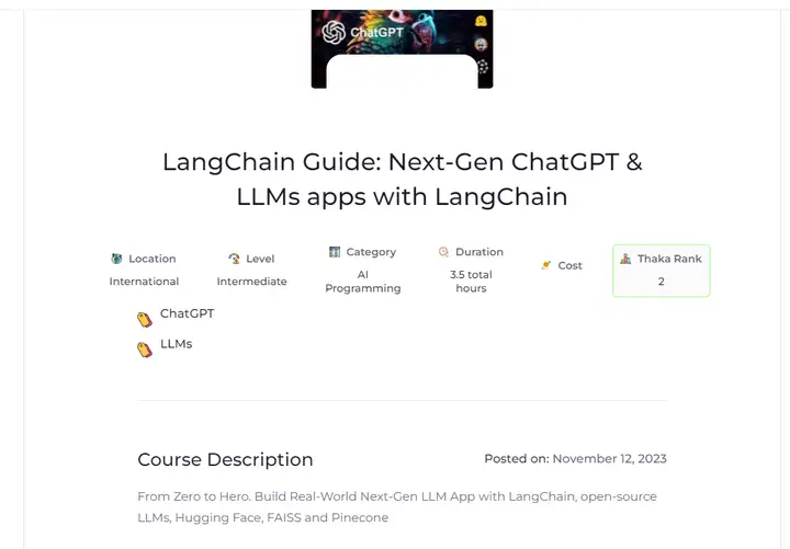 AI视频教程下载：用LangChain开发 ChatGPT和 LLMs 应用-CSDN博客