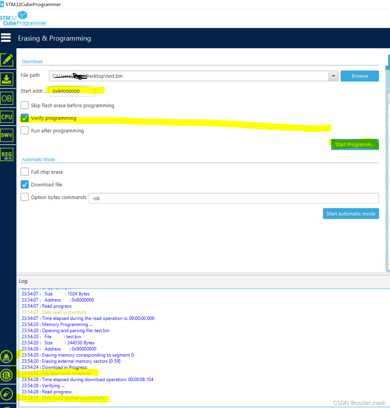 手把手系列--编写STM32CubeProgrammer的外部Flash下载算法_stm32cubeprogrammer 支持的flash-CSDN博客