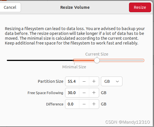 【ubuntu】简单的扩容方式-自带软件Disk_ubuntu disk-CSDN博客