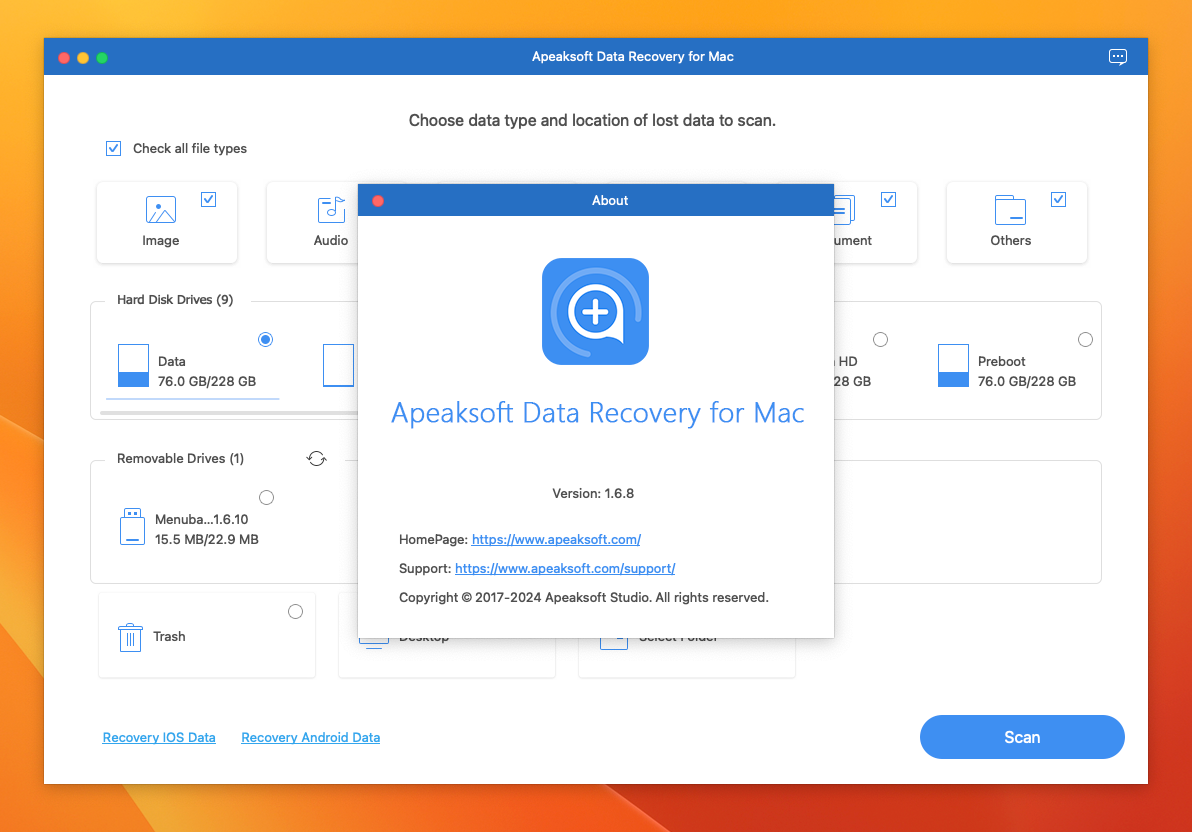Apeaksoft Data Recovery for Mac v1.6.8 数据恢复软件-CSDN博客