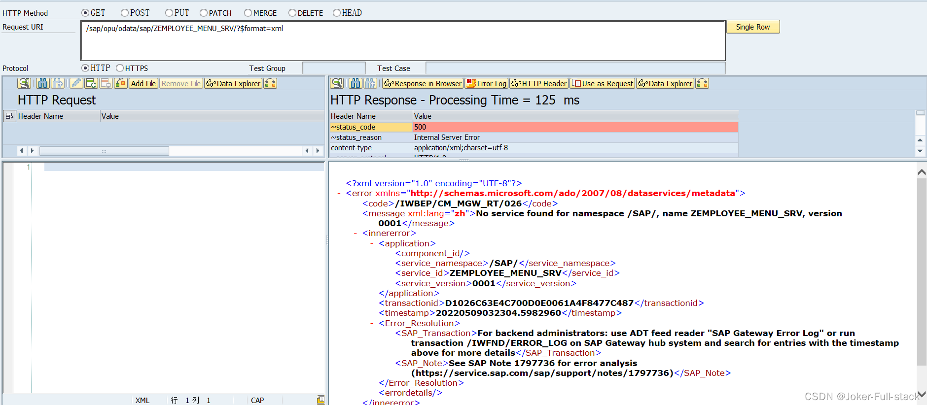 odata 传输后报No service found for namespace /SAP/, name XXX, version 0001_sap ui5-CSDN专栏