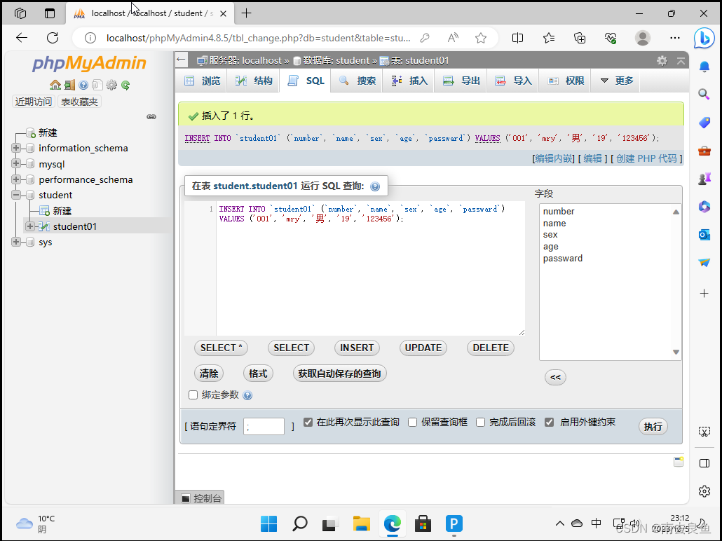 SQL与PHPStudy实战：网站搭建、数据库管理与用户验证-CSDN博客