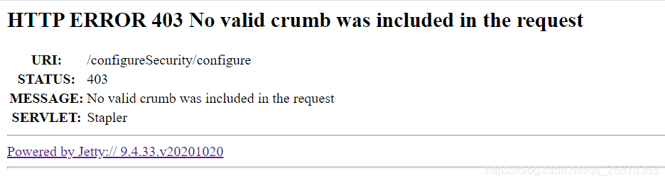 【笔记】Jenkins- 解决 “Error 403 No valid crumb was included in the request“_jenkins操作403-CSDN博客