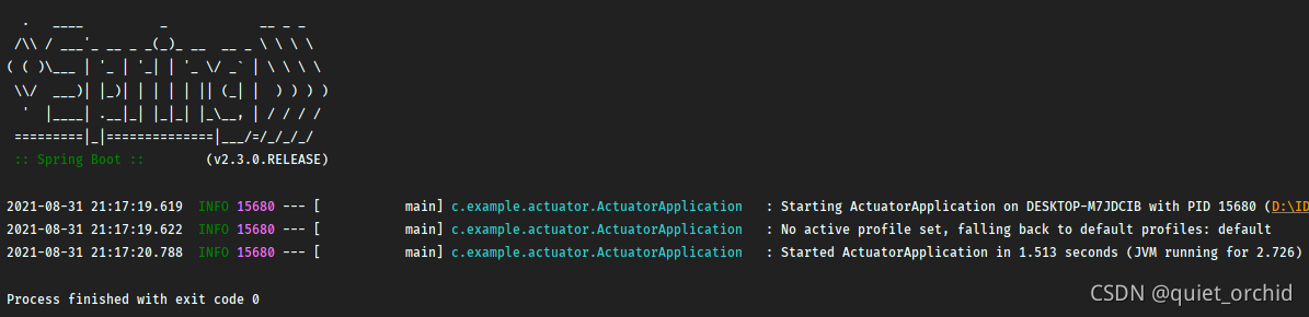 SpringBoot启动报错 No active profile set, falling back to default profiles: default_spring gateway ...