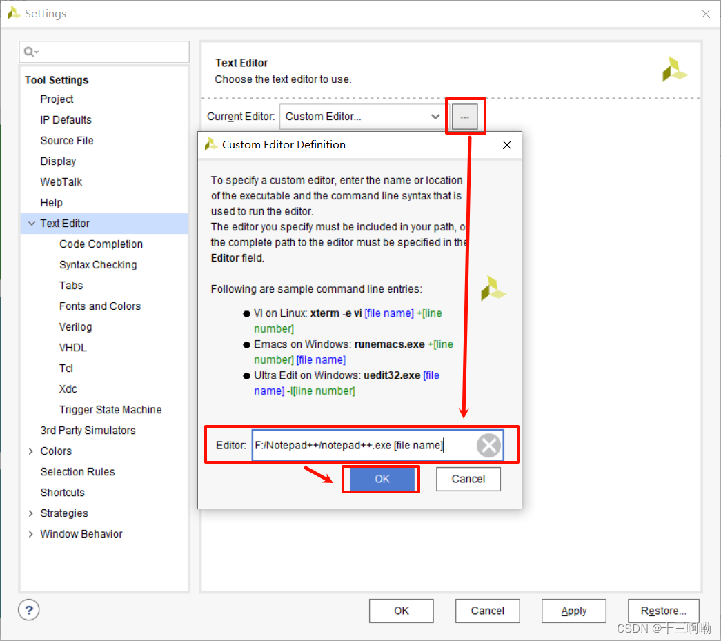 Vivado2017.4与Notepad++的关联方法_vivado2017.4关联notepad-CSDN博客