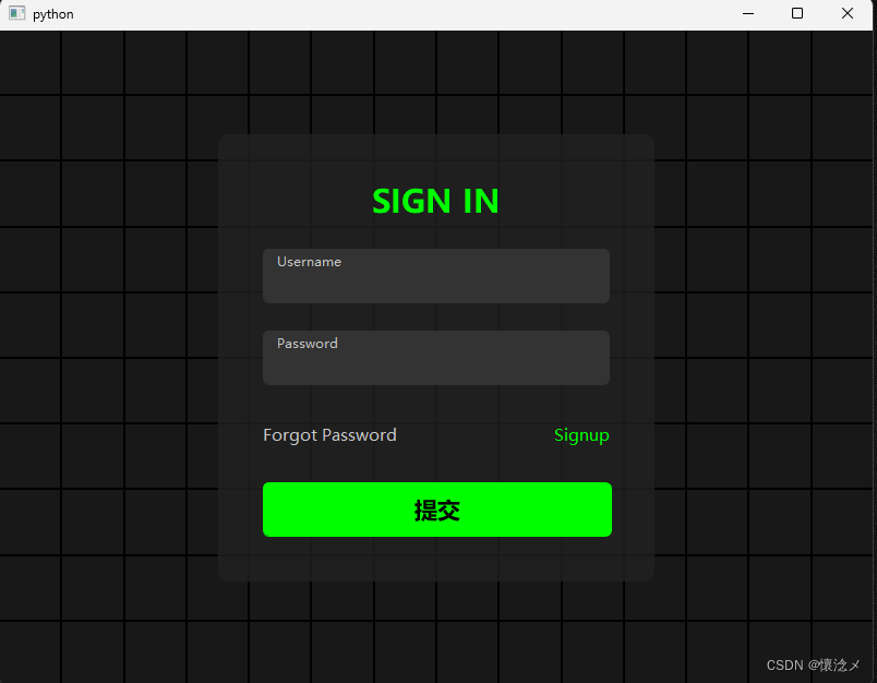 python3GUI--几种不同样式的登录注册界面By:PyQt5（附下载地址）_pycharm gui 系统 登录界面模版 ppt-CSDN博客