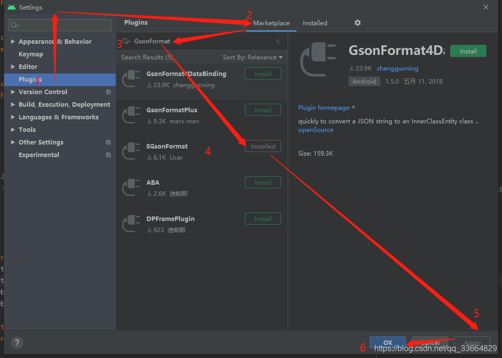 Android Studio 4.1没有GsonFormat解决办法_androidstudio中安装完gsonformnt插件后未显示-CSDN博客