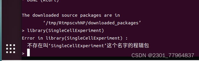 R语言安装_singlecellexperiment安装-CSDN博客