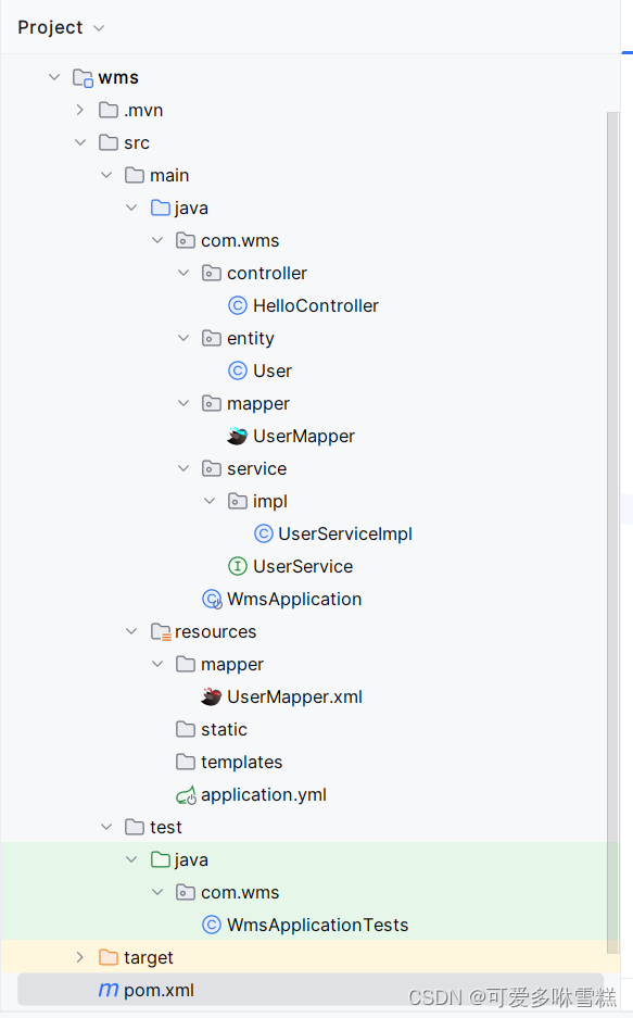 前后端分离管理系统day01---Springboot+MybatisPlus_com.wms.mapper.clientmapper.pagecc-CSDN博客