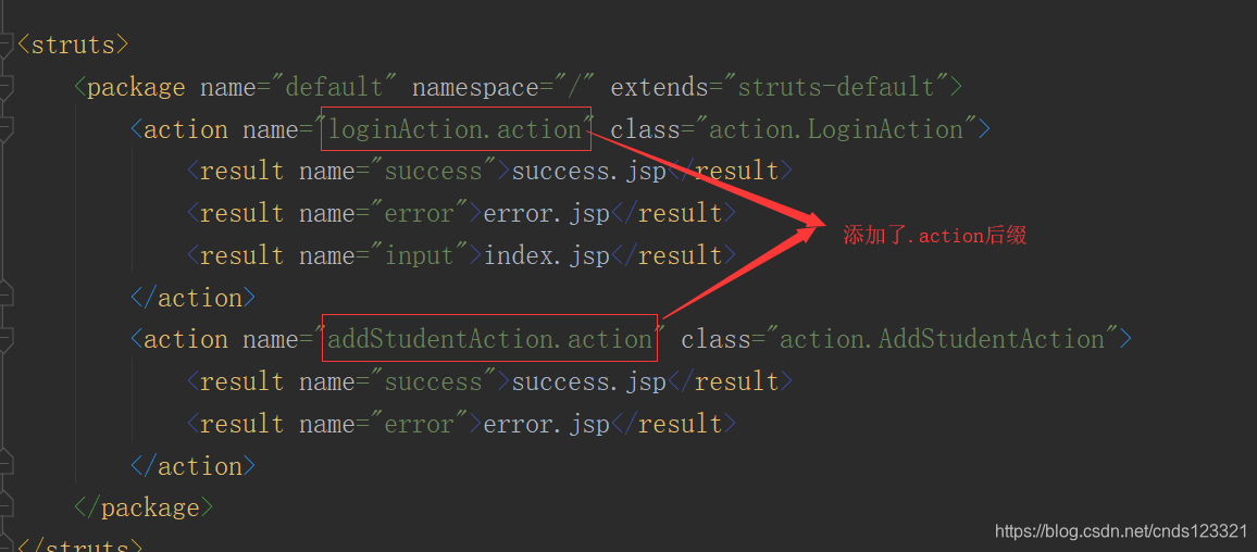 Struts2报错“There is no Action mapped for namespace / and action name XXX. - [unknown location ...