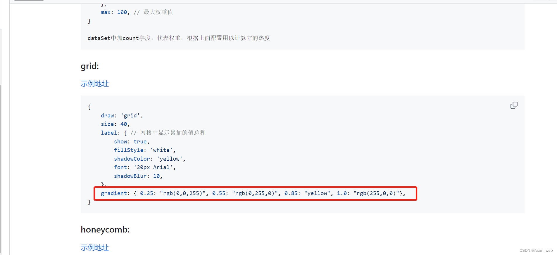 解决关于 Mapv - 地理信息可视化开源库 使用网格热力图时 gradient属性只能设置[0,1]的渐变色，无法满足通过值区间来定义网格颜色的问题_热力图 gradient-CSDN博客
