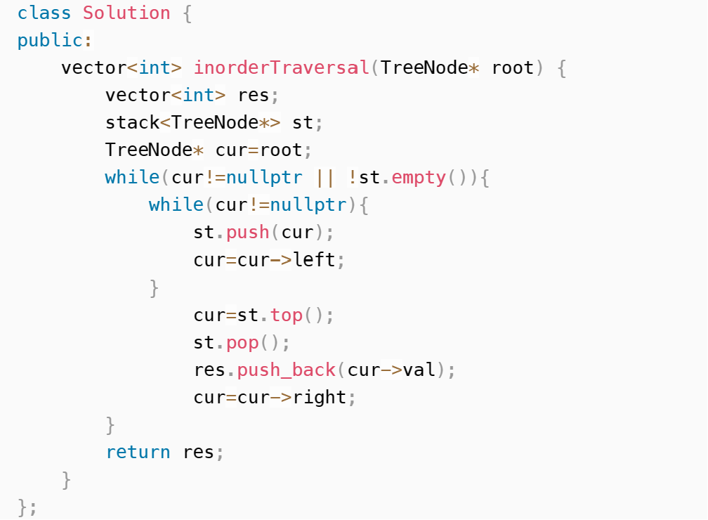 Leetcode笔记——二叉树的迭代遍历 Csdn博客