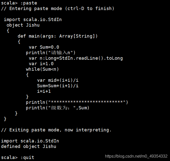 spark（scala） shell 里面输入多行代码_sparkshell输入多行-CSDN博客