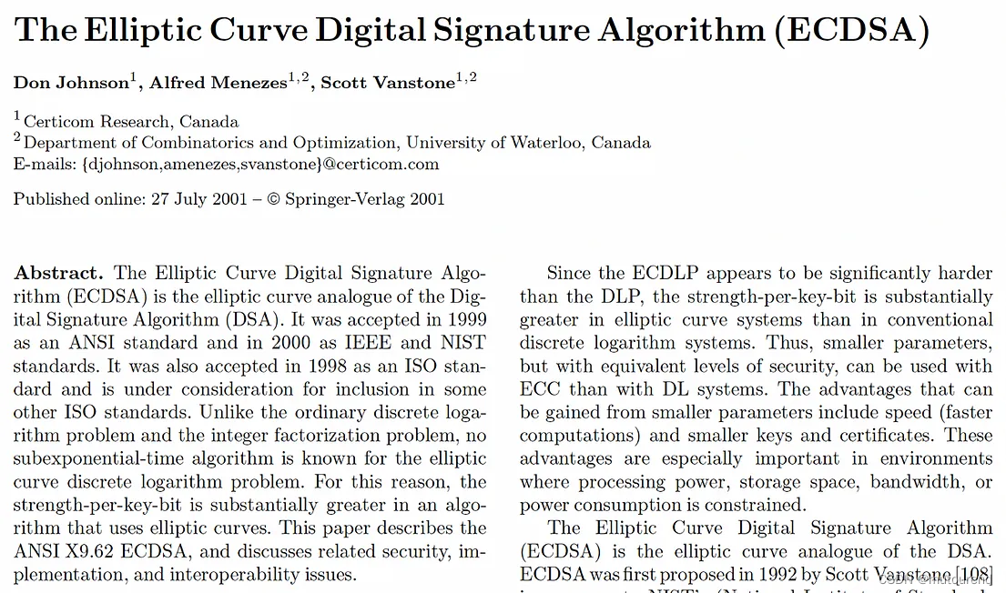 ECDSA vs. EdDSA_ecdsa eddsa-CSDN博客
