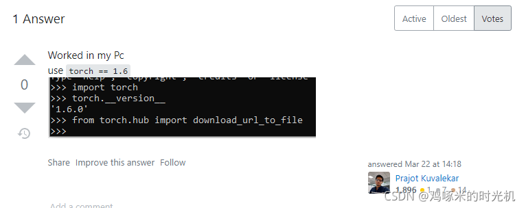 AttributeError: module ‘torch.hub‘ has no attribute ‘download_url_to_file‘_attributeerror ...
