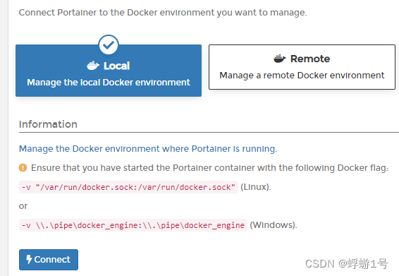 【已解决】Windows+docker+portainer在启动后 connect 时报错：Failure Cannot...unix:///var/run/docker.sock ...