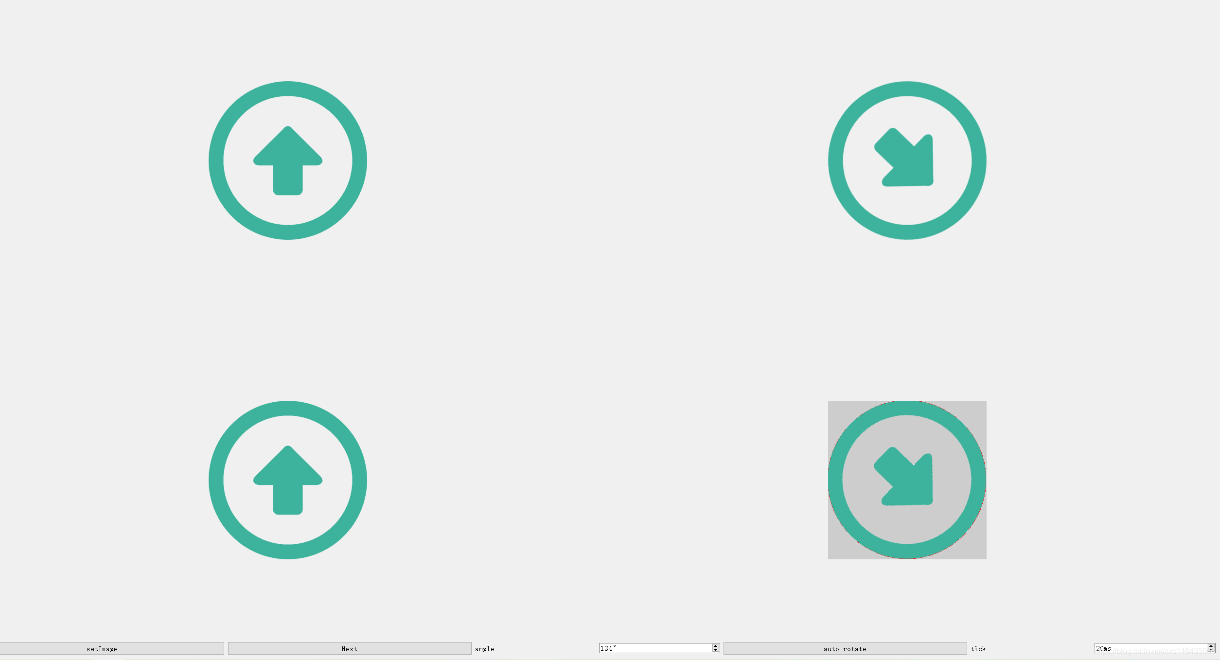 Qt图像中心旋转的两种方法_qt的opengl图像旋转在每次点击时才变化，不自动变化-CSDN博客