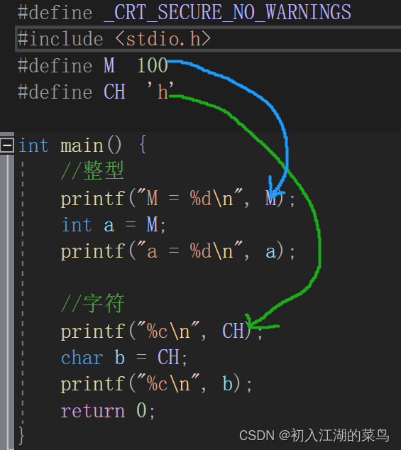 c语言入门--#define定义常量和宏初步讲解 (适合小白学习)_define常数运算-CSDN博客
