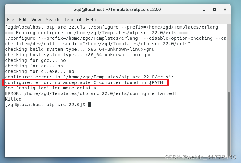 裸机centos7安装erlang过程中存在的各种问题(详细) Centos 7 安装erlang找不到文件或谬论 Csdn博客