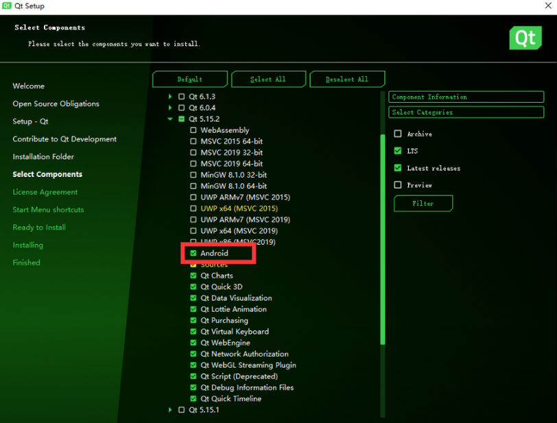 Qt应用开发(安卓篇)——Linux下Qt15.5.2配置Android_qt 安卓 linux-CSDN博客