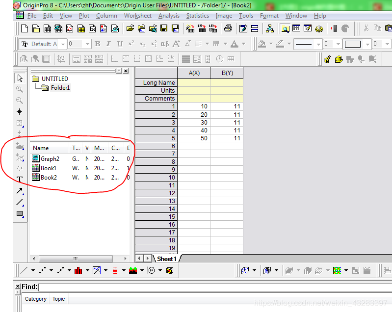 OriginPro 8 简单论文作图并且将多个worksheet表画在同一张图以及图的保存_origin多个表格画到一张图-CSDN博客