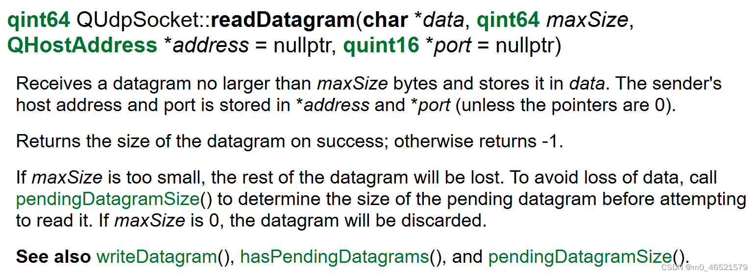 QUdpSocket Class_qudpsocket joinmulticastgroup-CSDN博客