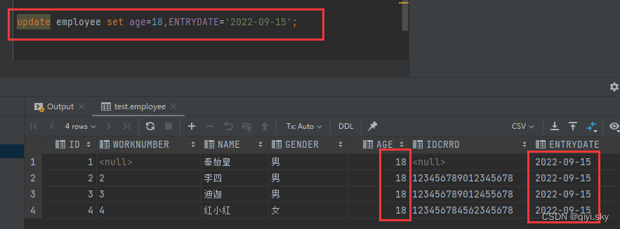 MySQL数据库——图形化界面工具（DataGrip），SQL（2）-DML（插入、修改和删除数据）_datagrip删除数据库-CSDN博客