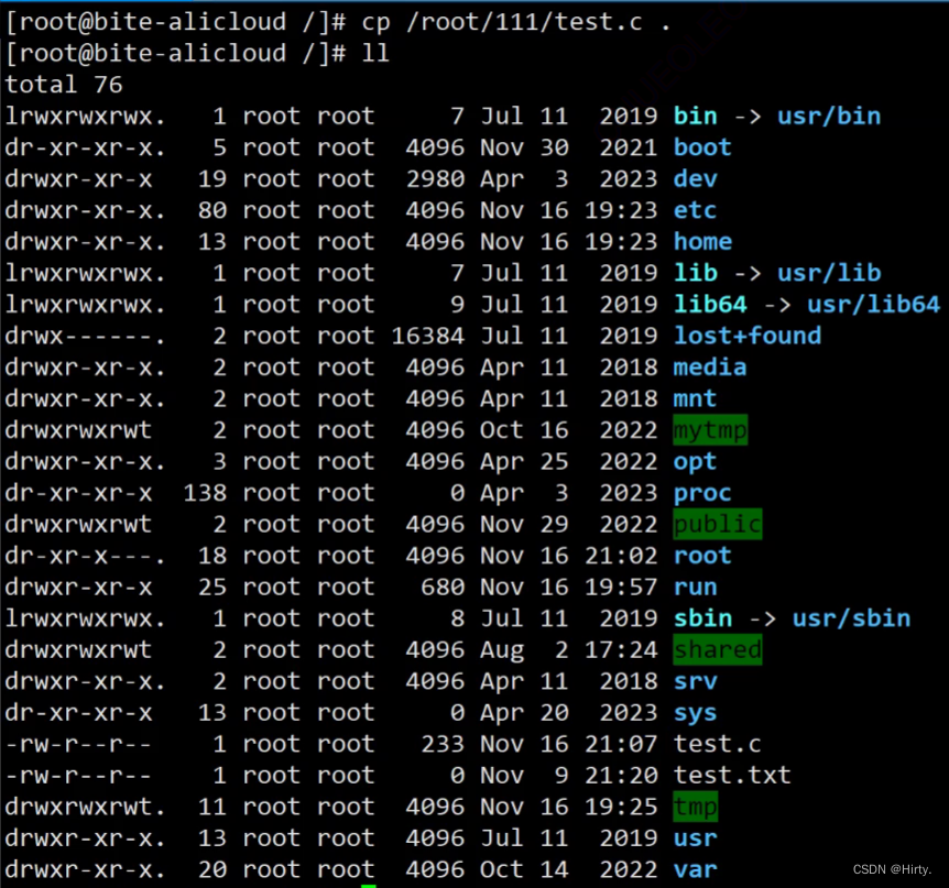 Linux:基本指令_ll是什么意思的缩写ls-la-CSDN博客