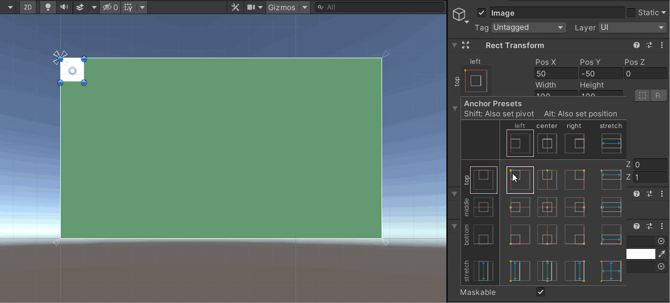 【unity3D】Rect Transform组件_rect transform unity怎么设置-CSDN博客