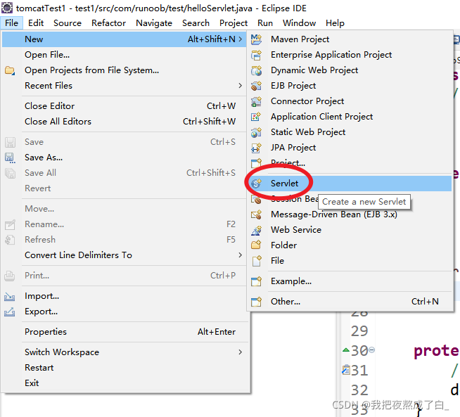 Eclipse运行第一个程序之Helloservlet_eclipse实现第一个servlet程序-CSDN博客