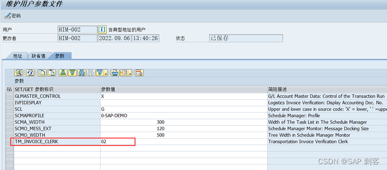 MIRO 相关用户参数设置_用户参数 tm invoice clerk 尚未维护-CSDN博客