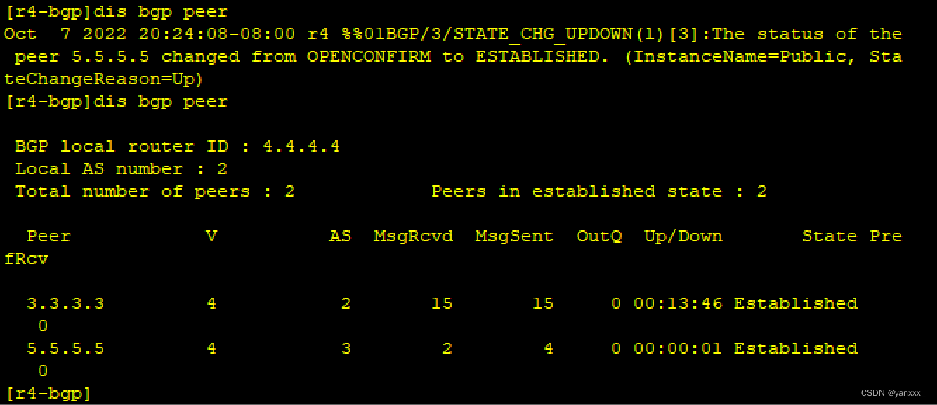 HCIP_BGP对等体实验_hcip bgp实验-CSDN博客