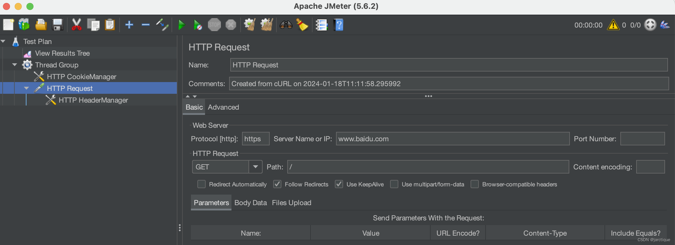 新版jmeter的HTTP请求可以导入cURL 快速生成jmx脚本 demo_jmeter导入curl-CSDN博客