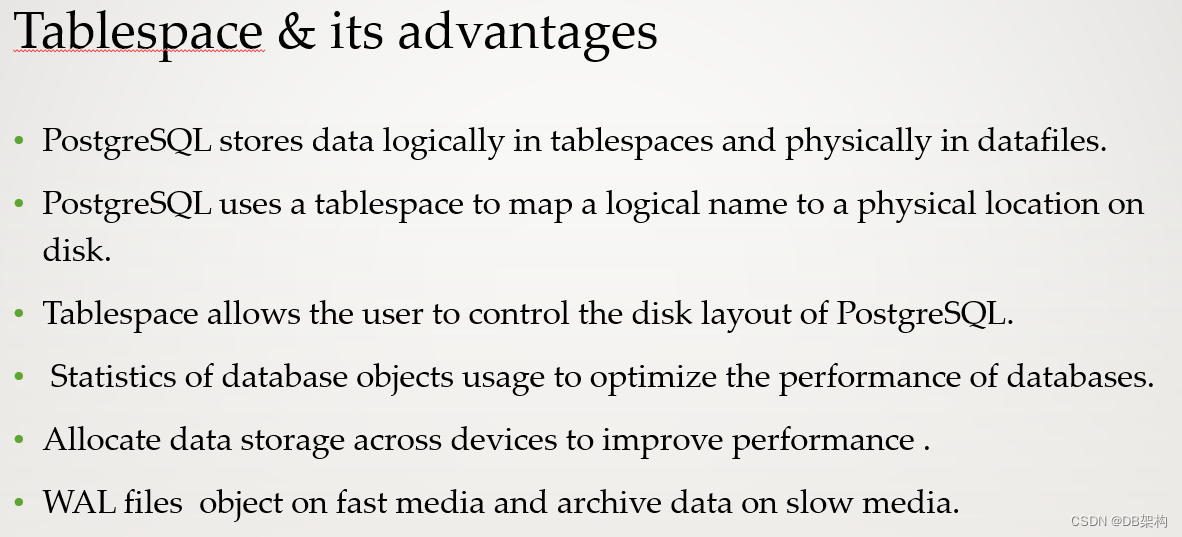 Working with Tablespace in PostgreSQL_pg报错tablespace location must be ...