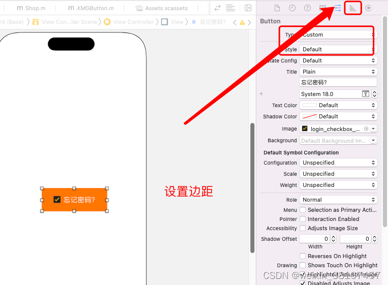 ios oc button 设置_ios 中 oc uibutton 设置 currenttitle-CSDN博客