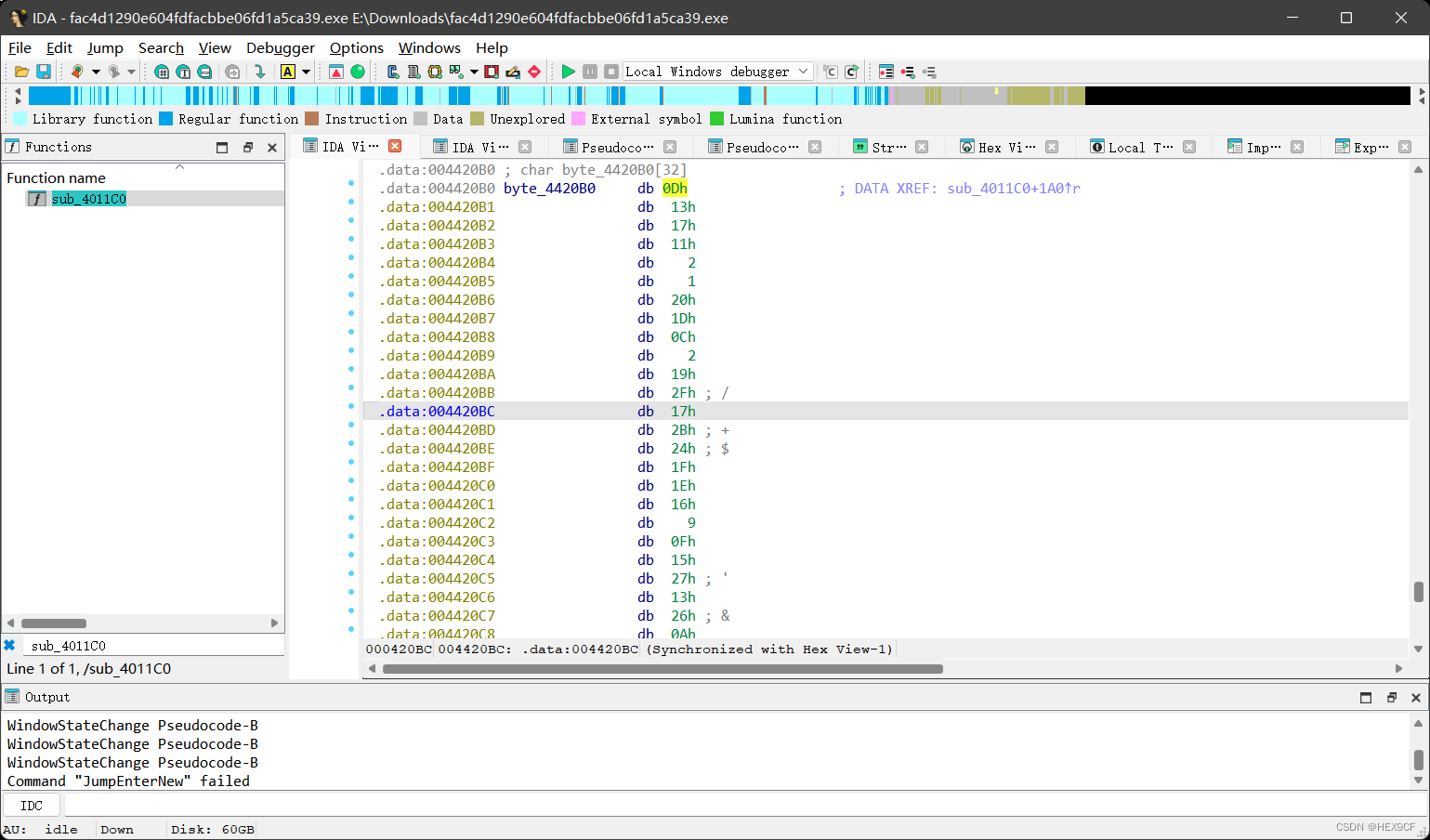 【CTF Reverse】XCTF GFSJ0004 IgniteMe Writeup（反编译+逆向工程）_big sec. 01 [ .text ]-CSDN博客