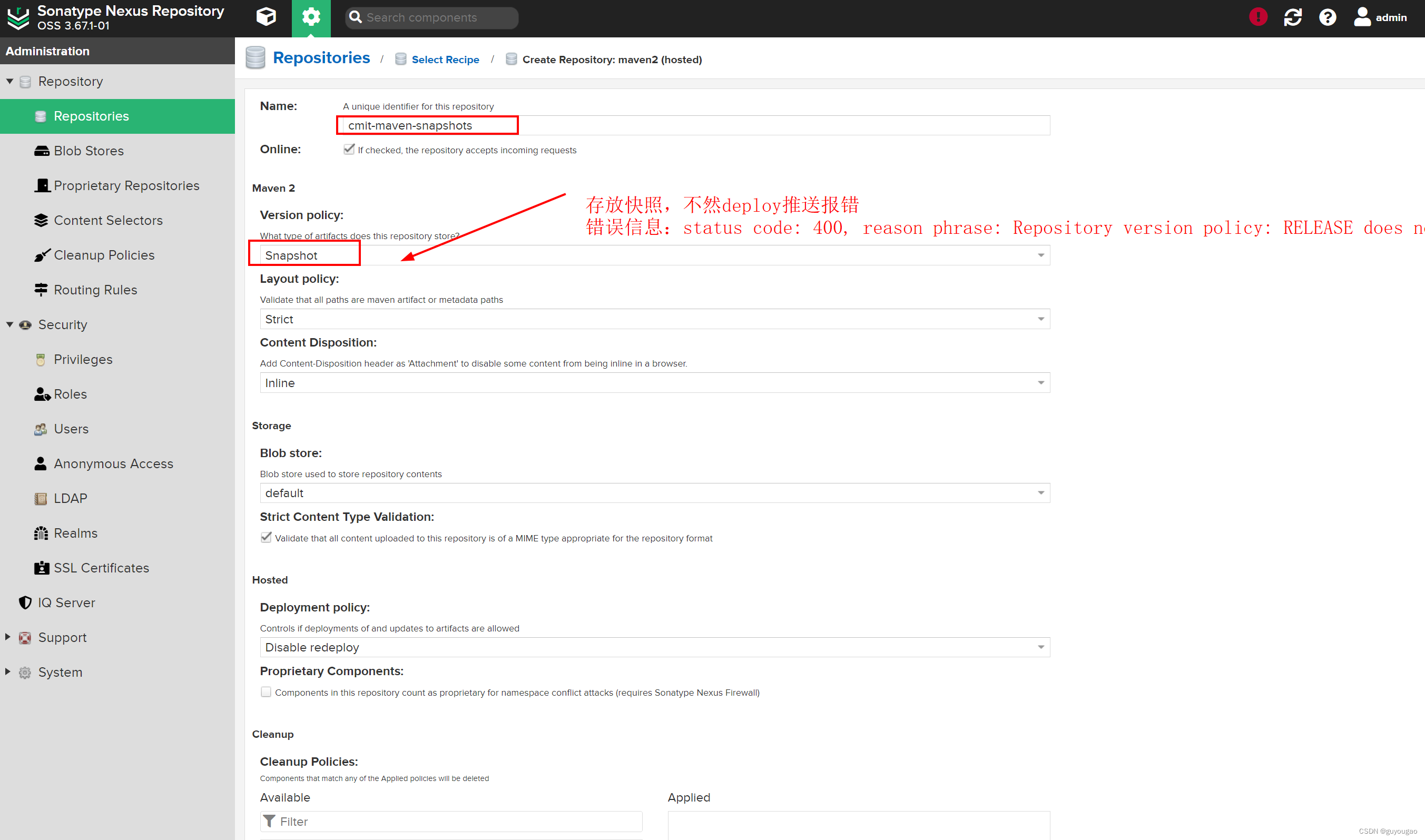 Maven私服仓库配置-Nexus简洁版_maven nexus仓库-CSDN博客