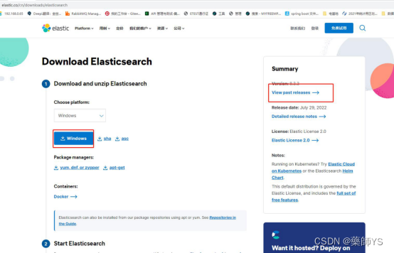 ElasticSearch安装与启动_elasticsearch 下载安装启动-CSDN博客