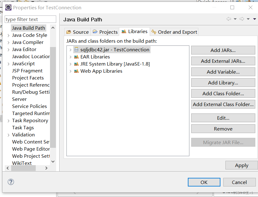 配置与连接SQLServer和Eclipse的步骤-CSDN博客
