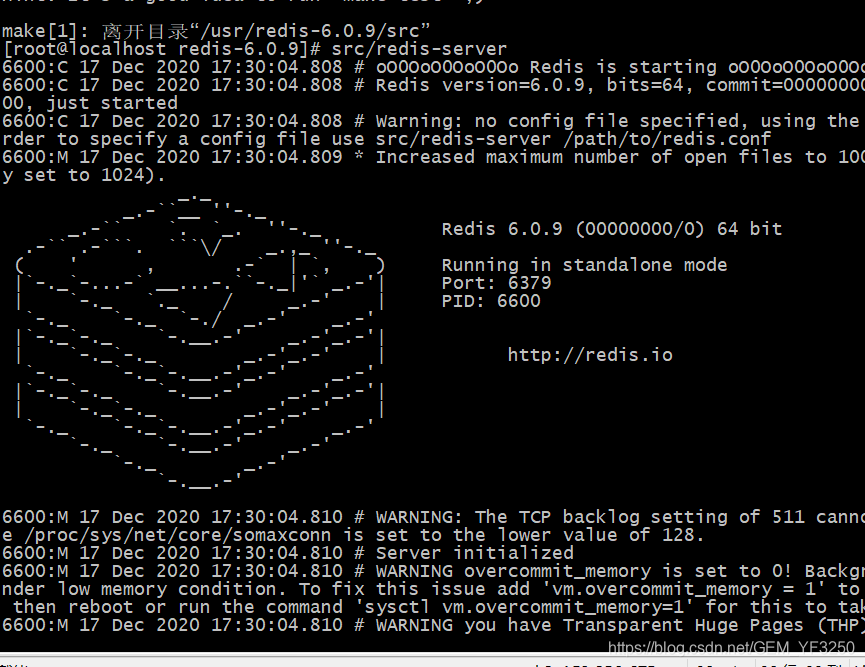 Linux安装Redis-6.0.9完全教程详细篇_linux redis-6.0.9-CSDN博客