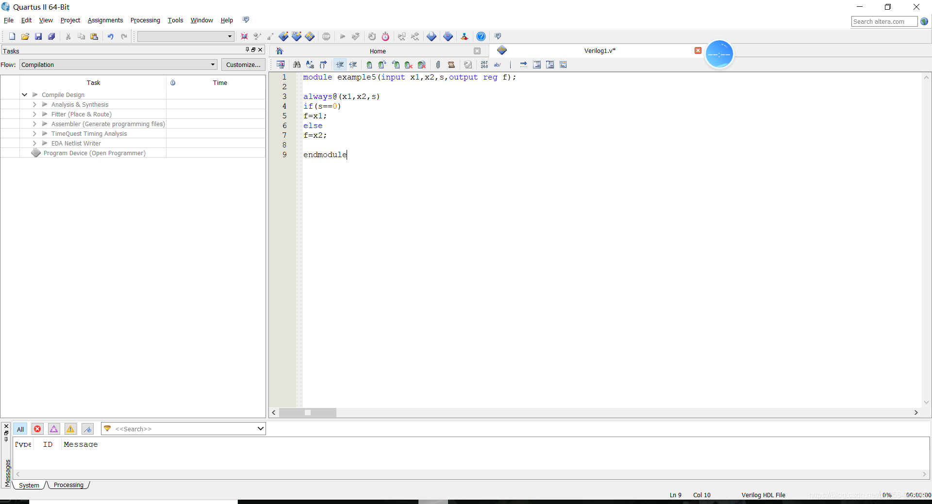 verilog HDL 仿真 实验一_实验课题1 实验内容 1、建立一个project。 2、编辑一个verilog hdl程序。要求用v-CSDN博客