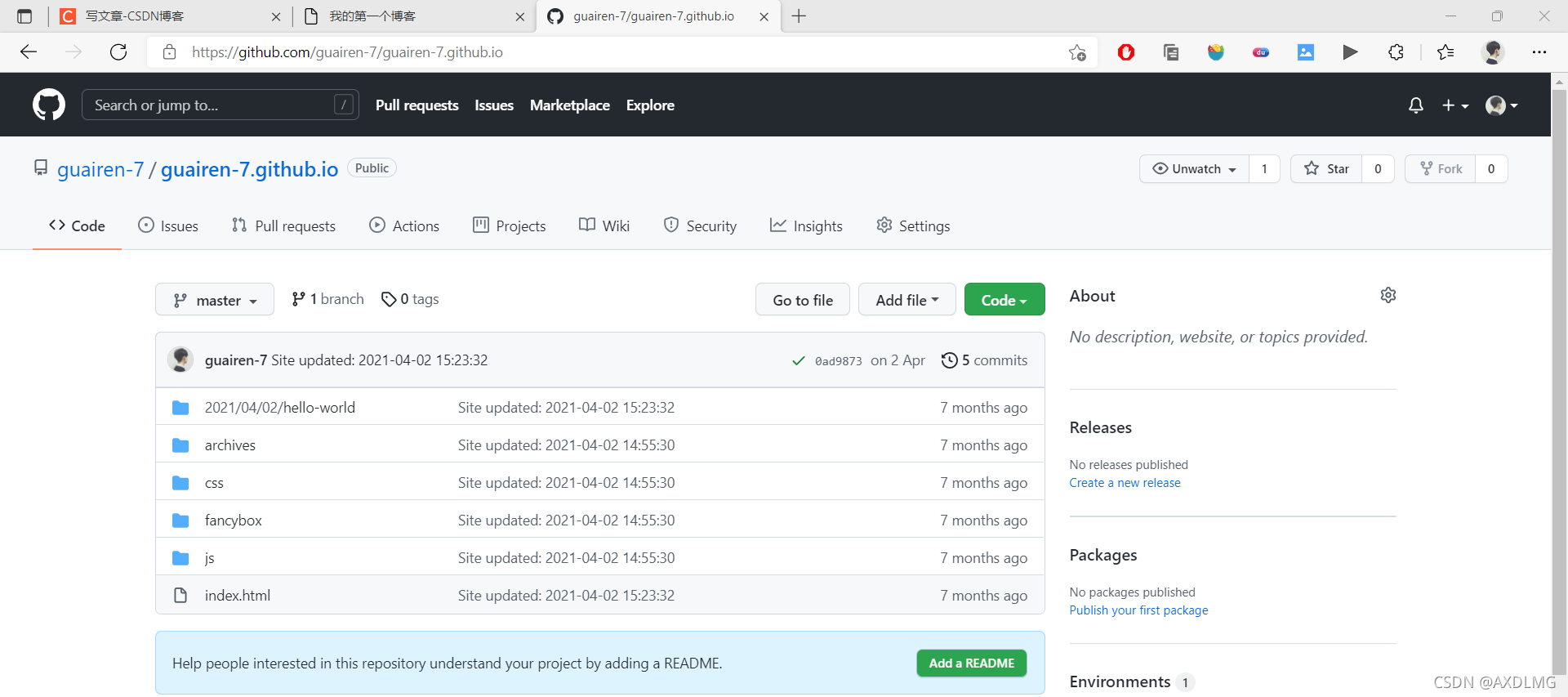 【Hexo】+【Github】搭建blog_yamlexception: duplicated mapping key-CSDN博客